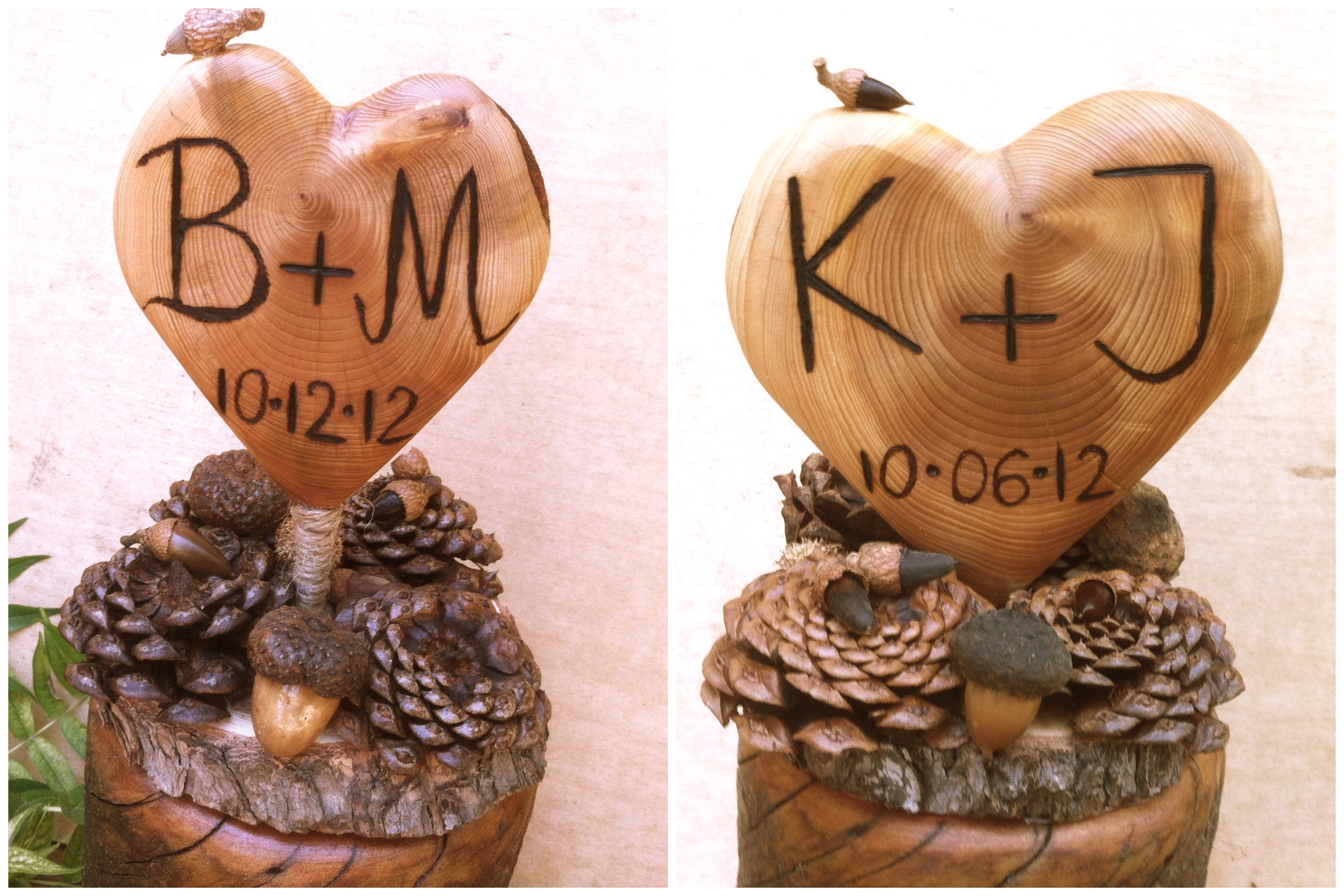 Rustic Wedding Cake Topper on Luulla